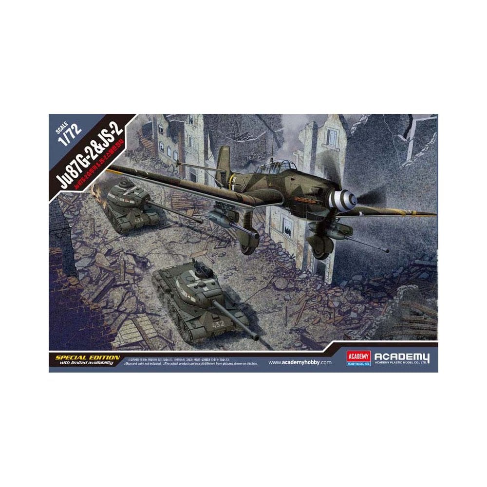 Ju 87G-2 Stuka & JS-2 Tank (1/72) 12539 | Academy