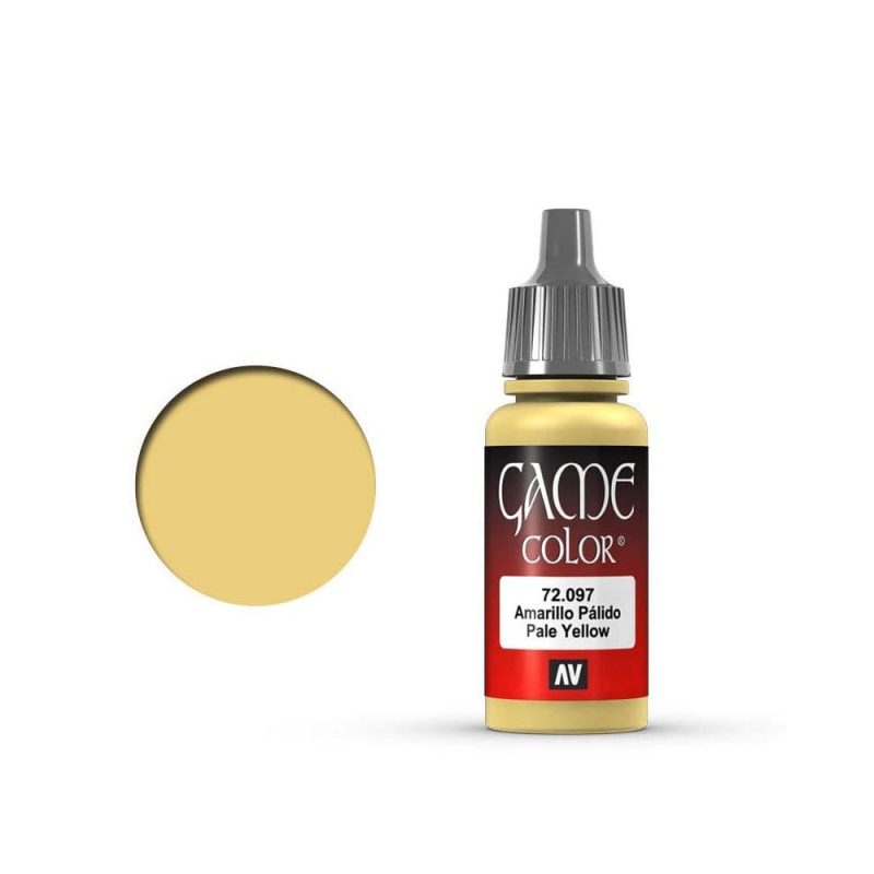 Vallejo VAL72097 17ml Pale Yellow Game Color 72.097