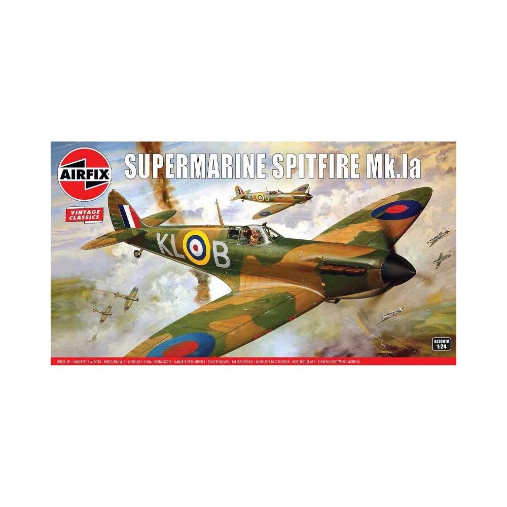 1/24 Supermarine Spitfire Mk1a Airfix A12001V – Scale Model Shop