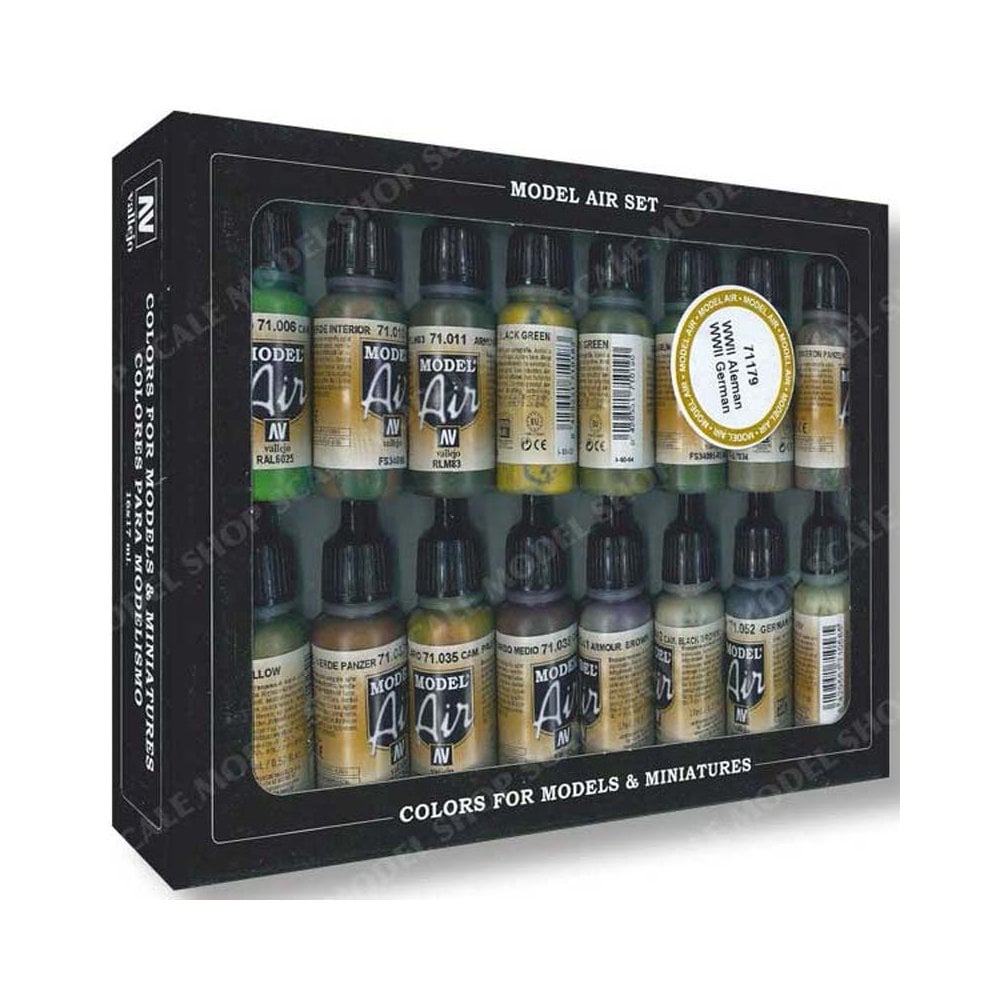 Vallejo VAL71179 WWII German [x16]Paint Set 71.179