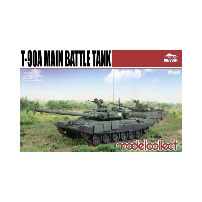 1/72 T-90A Main Battle Tank (welded turret) Model Collect UA72001 – Scale Model Shop