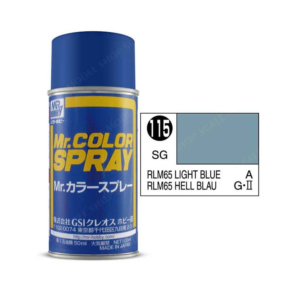 Mr Color Spray S-115 100ml RLM65 Light Blue Spray
