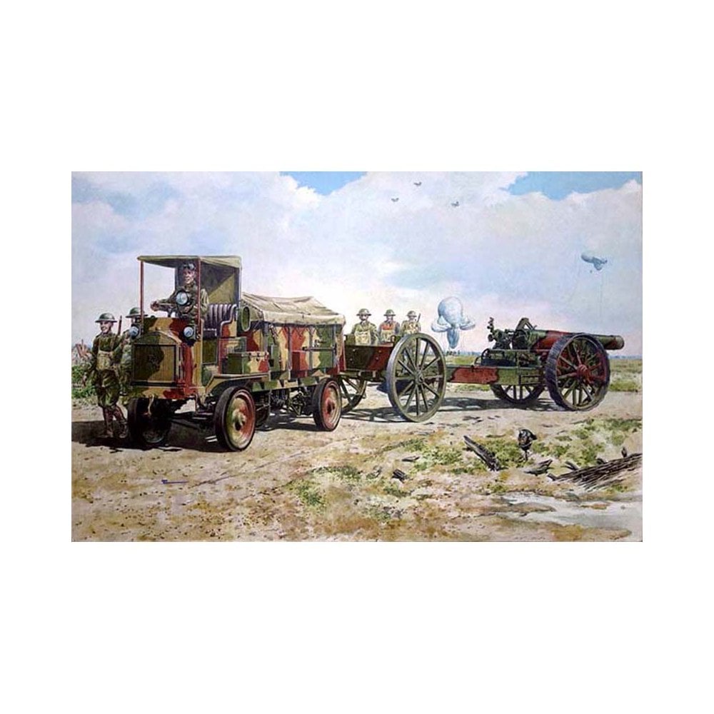Roden URO713 1/72 FWD Model B 3-ton & BL 8-inch Howitzer Mk VI