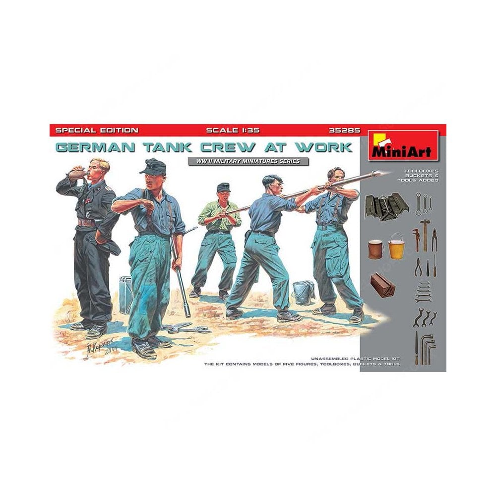 Miniart German Tank Crew at Work Spec Edt (1/35) 35285 – Scale Model Shop