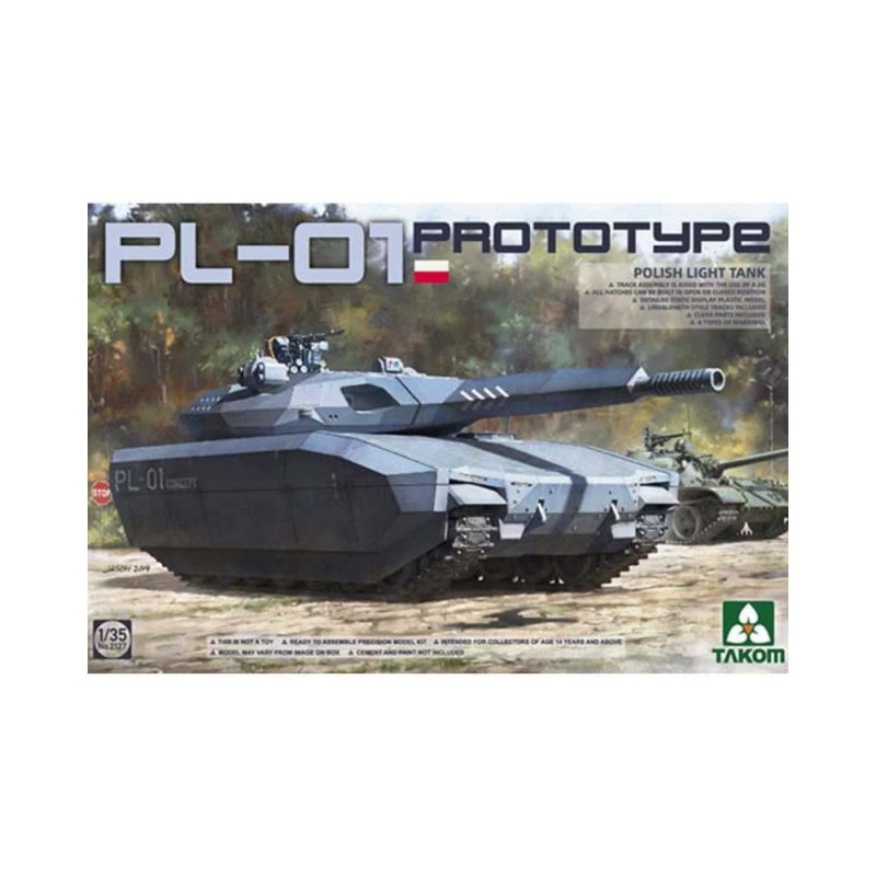 1/35 Polish PL-01 Prototype Light Tank Takom 02127 – Scale Model Shop