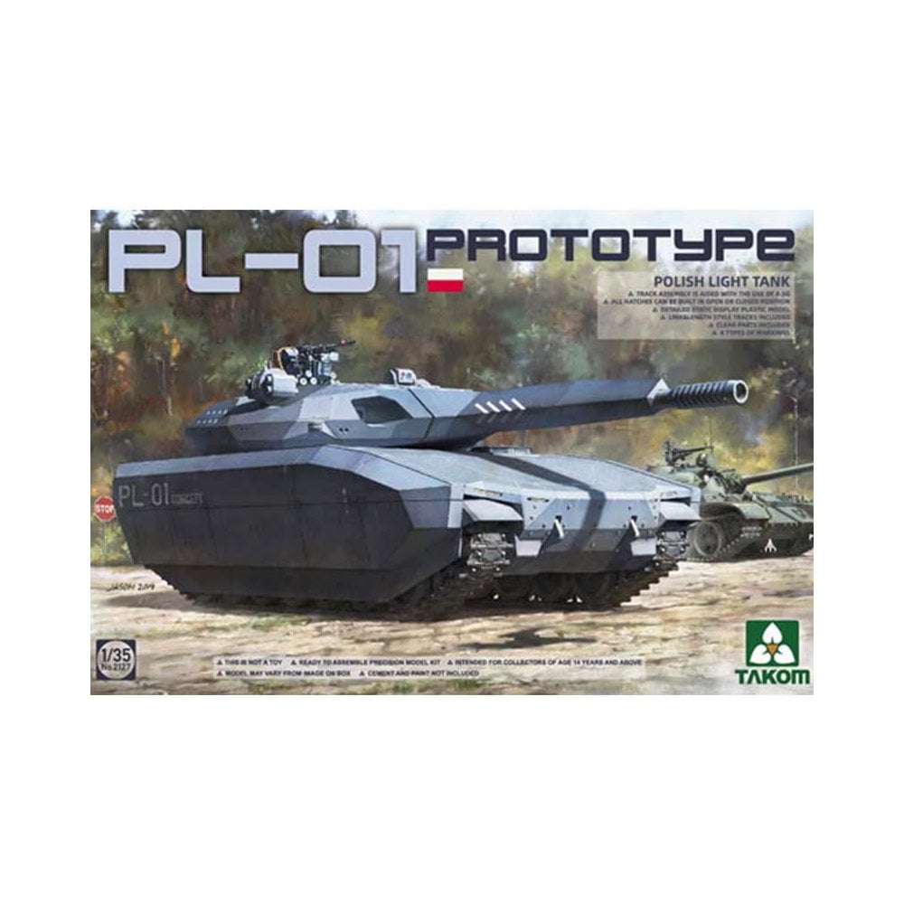 Takom TAK02127 1/35 Polish PL-01 Prototype Light Tank