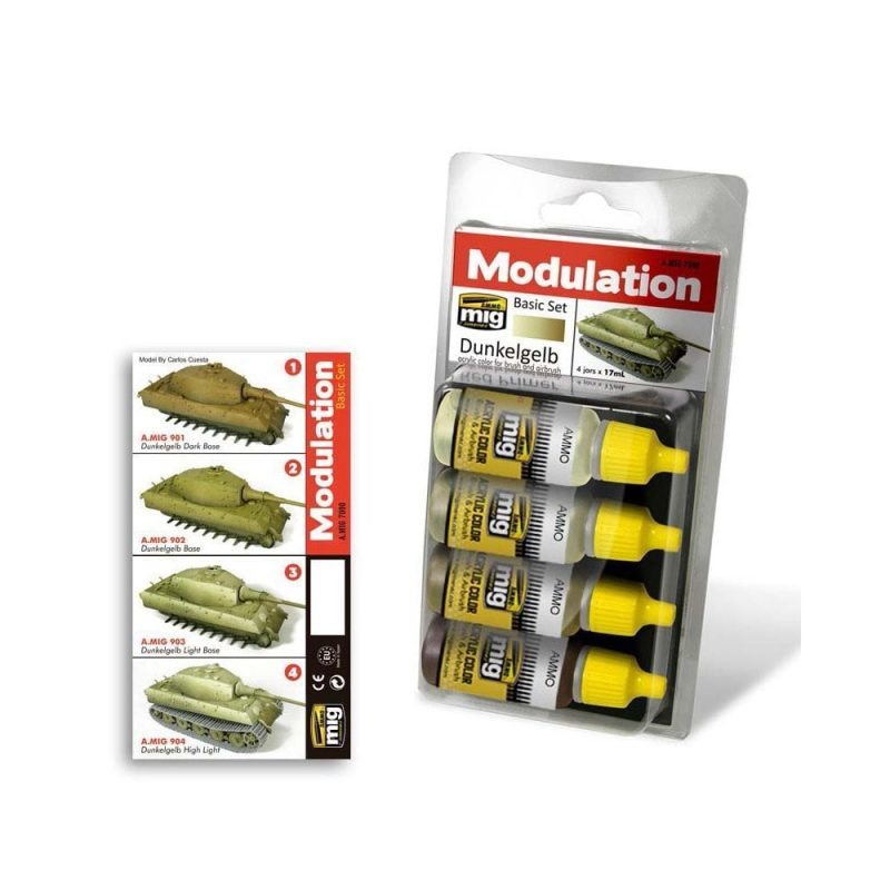 Dunkelgelb Modulation Set 1 Ammo A.MIG-7000 – Scale Model Shop
