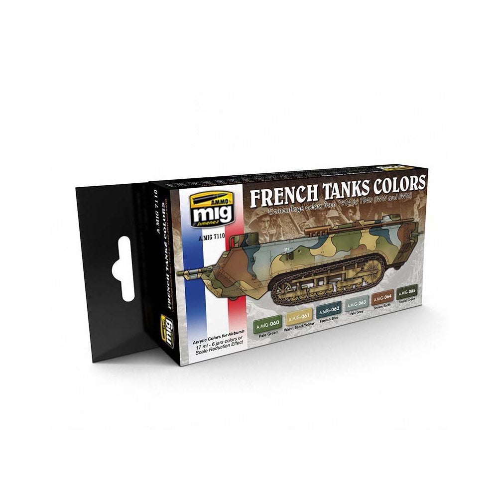 Ammo AMIG7110 WWI WWII French Camouflage Colours Set