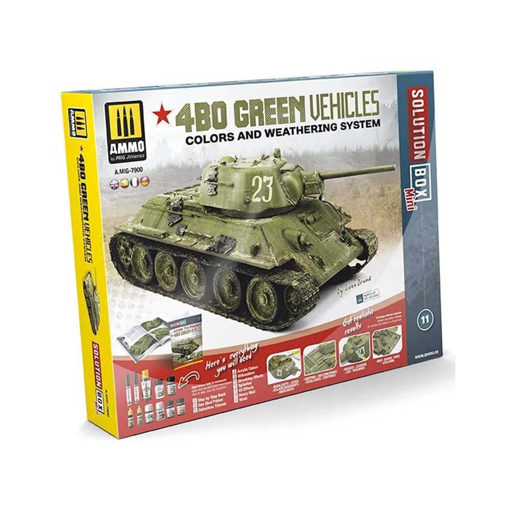 Solution Box MINI – 4BO Russian Green Vehicles Ammo AMIG7900 – Scale ...