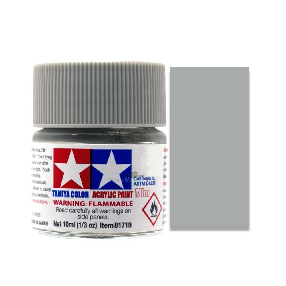 Tamiya Mini Acrylic Paints 81716 XF-16 Flat Aluminum