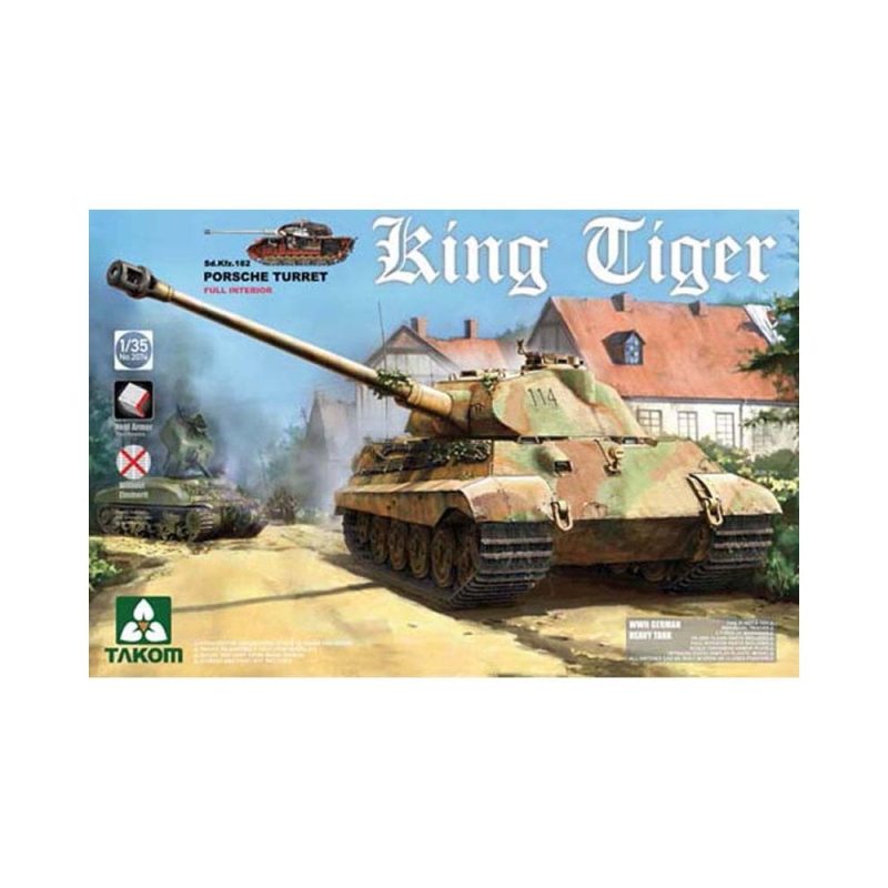 1/35 WWII German Heavy Tank SdKfz 182 King Tiger Takom 02074S – Scale ...