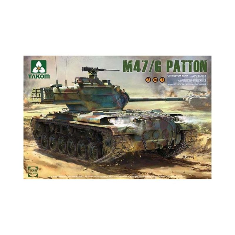 Takom TAK02070 1/35 US Medium Tank M47/G 2 in 1