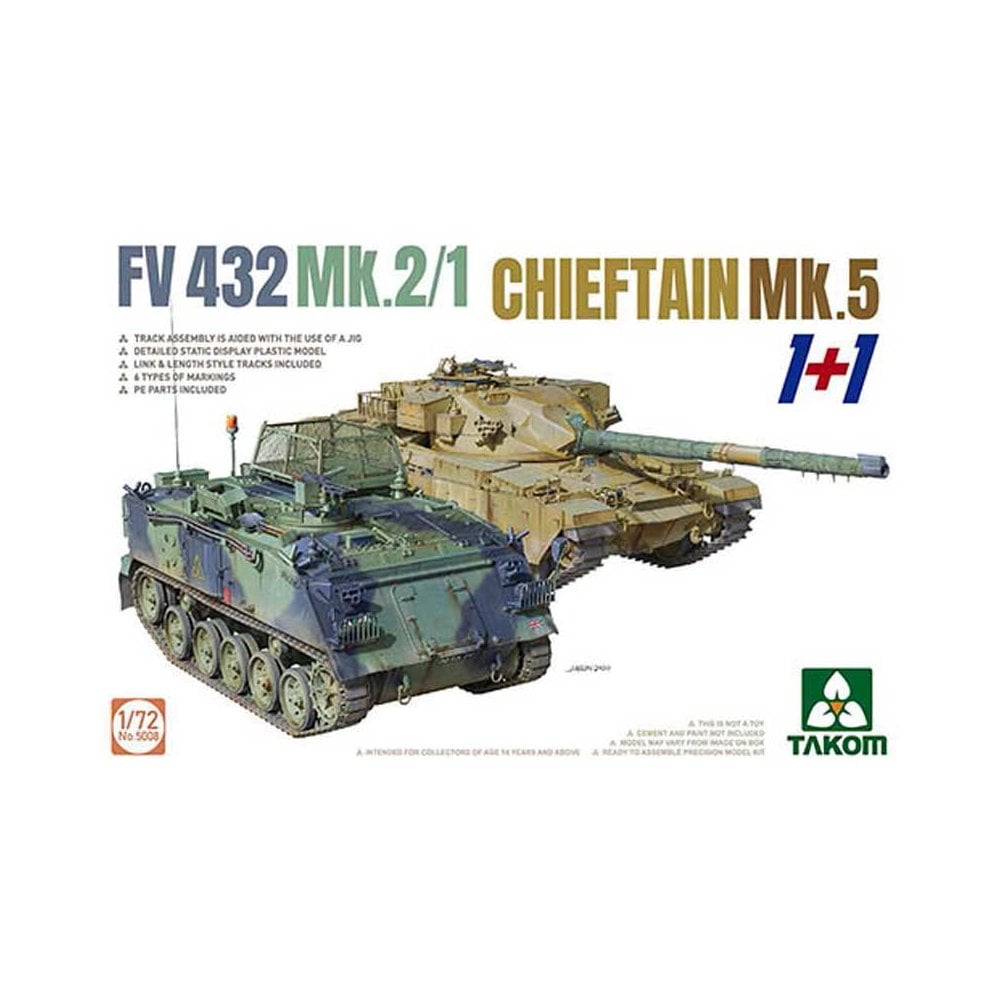1/72 FV432 Mk.2/1 & Chieftain Mk.5 Takom 05008 – Scale Model Shop