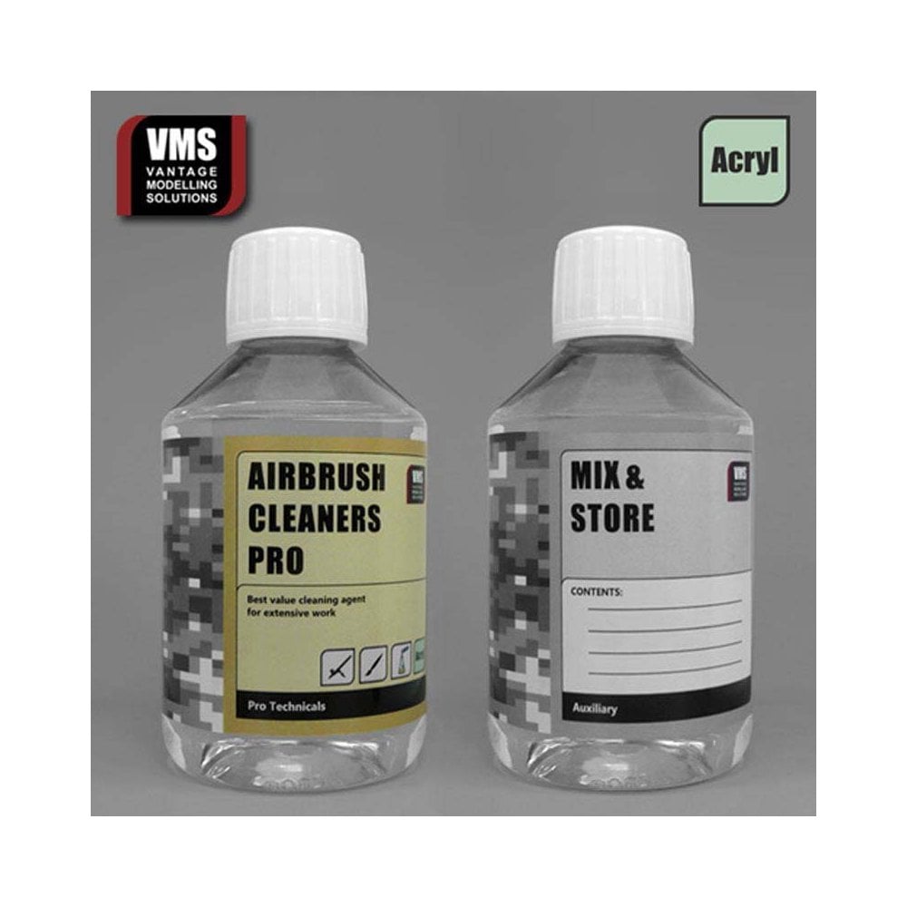 200ml Airbrush Cleaners Pro Acrylic Concentrate VMS TC01C | Scale Model ...