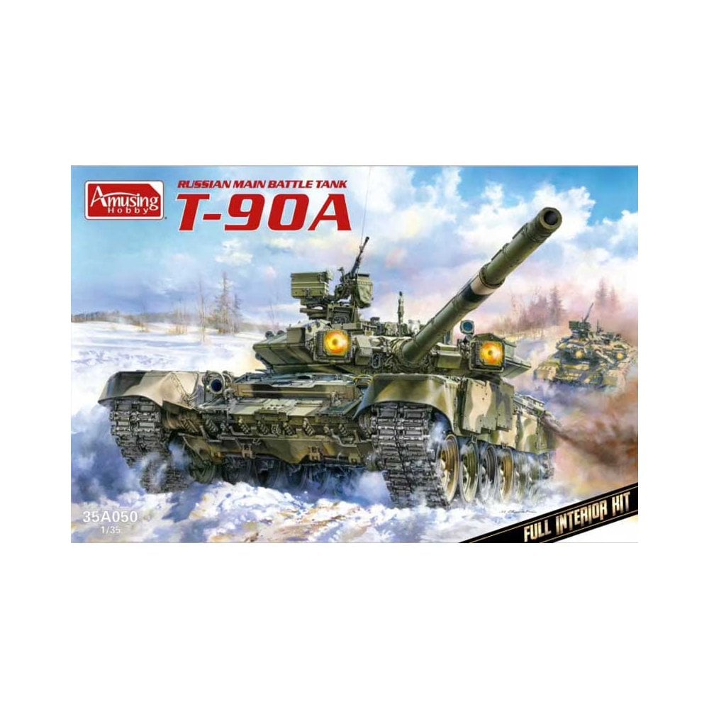 1/35 Russian Main Battle Tank T-90A Full Interior Kit 35A050 Amusing Hobby – Scale Model Shop