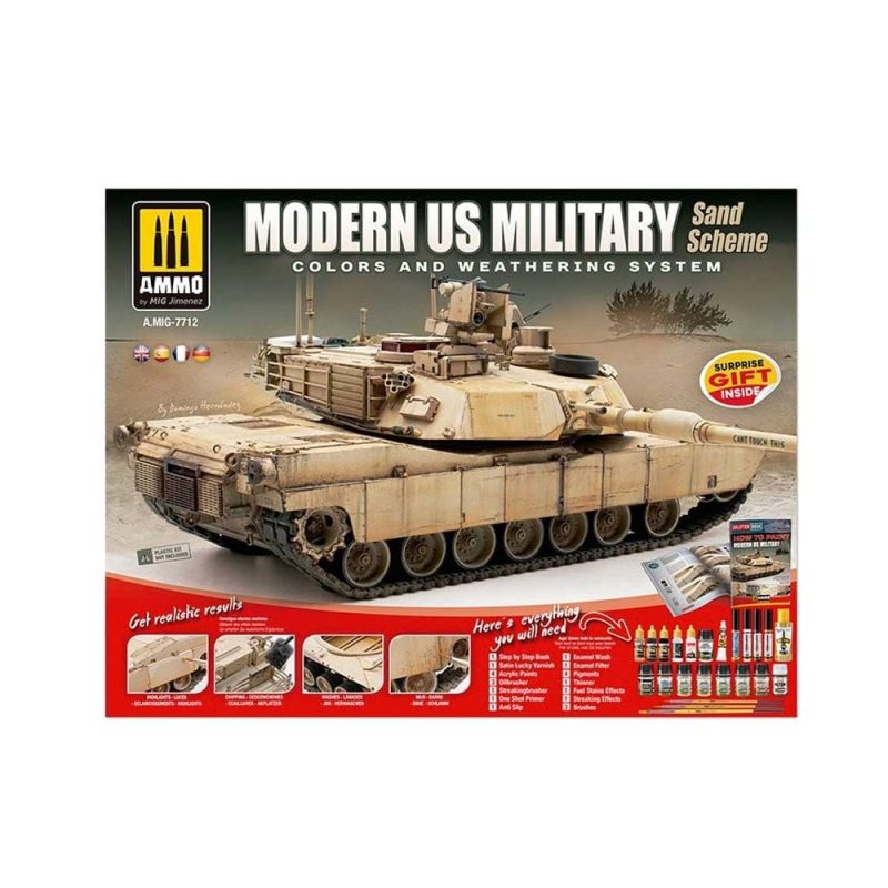 Ammo AMIG7712 Modern Us Military Sand Scheme Solution Box