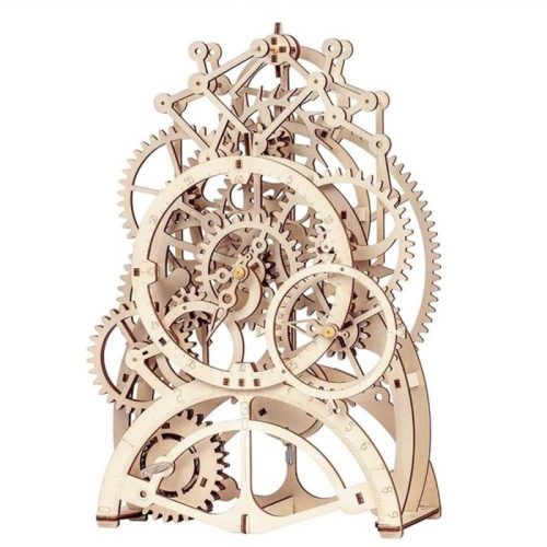 Robotime Rolife ROKR-LK501 Pendulum Clock Mechanical Gears 3D Wooden P