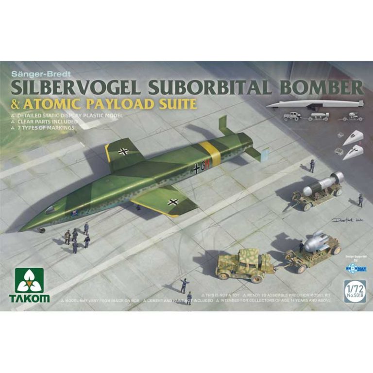 1/72 German Silbervogel Suborbital Bomber & Atomic Payload Suite 05018 ...