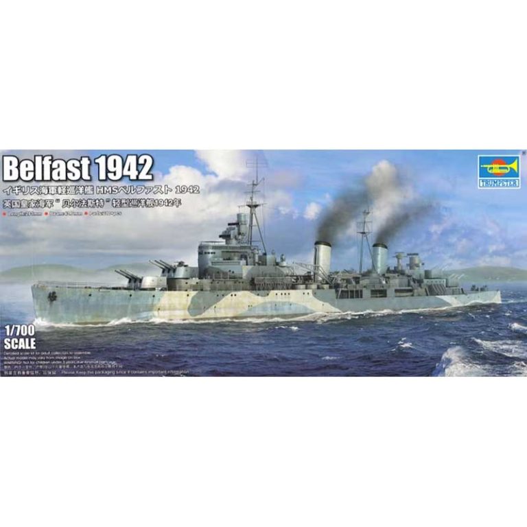 1/700 HMS Belfast 1942 06701 Trumpeter – Scale Model Shop