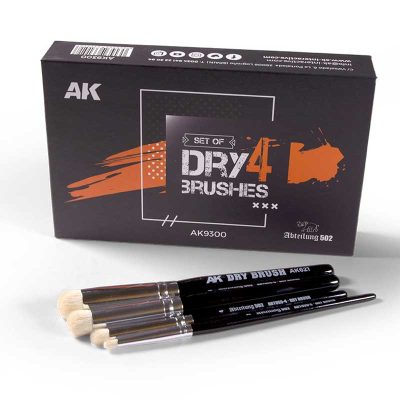 AK Interactive Dry Brushes Set AK-9300 | ScaleModelShop