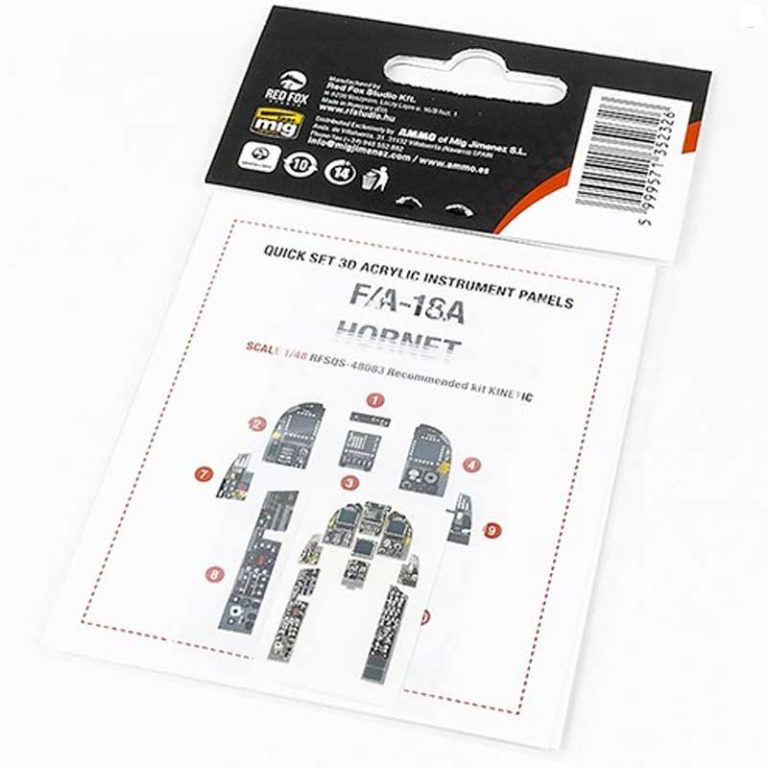 1/48 F/A-18A Hornet (for Kinetic kit) SQS-48083 Red Fox Studio – Scale ...