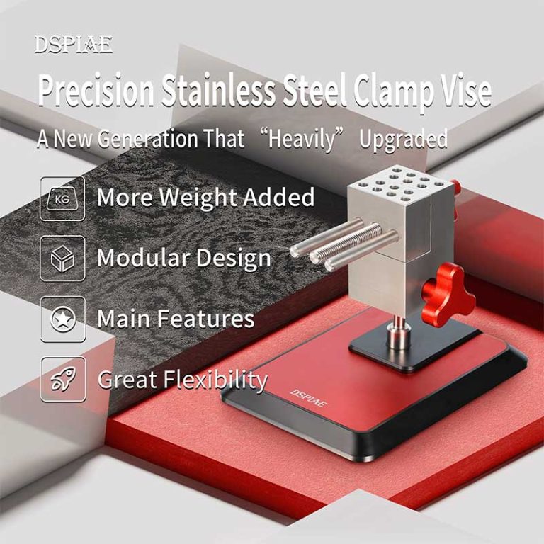 DSPIAE Precision Stainless Steel Clamp Vice AT-TVA+B – Scale Model Shop