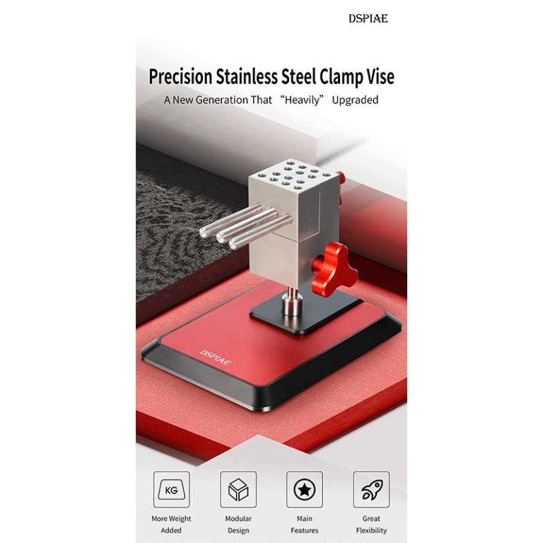DSPIAE Precision Stainless Steel Clamp Vice AT-TVA+B – Scale Model Shop
