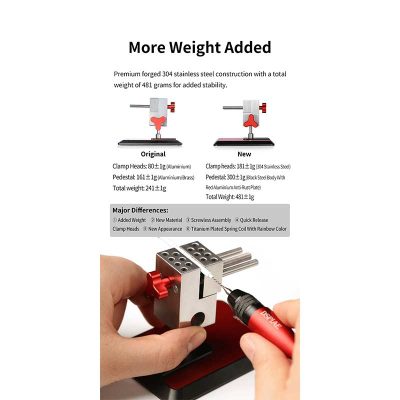 DSPIAE AT-TVA+B Precision Stainless Steel Clamp Vise