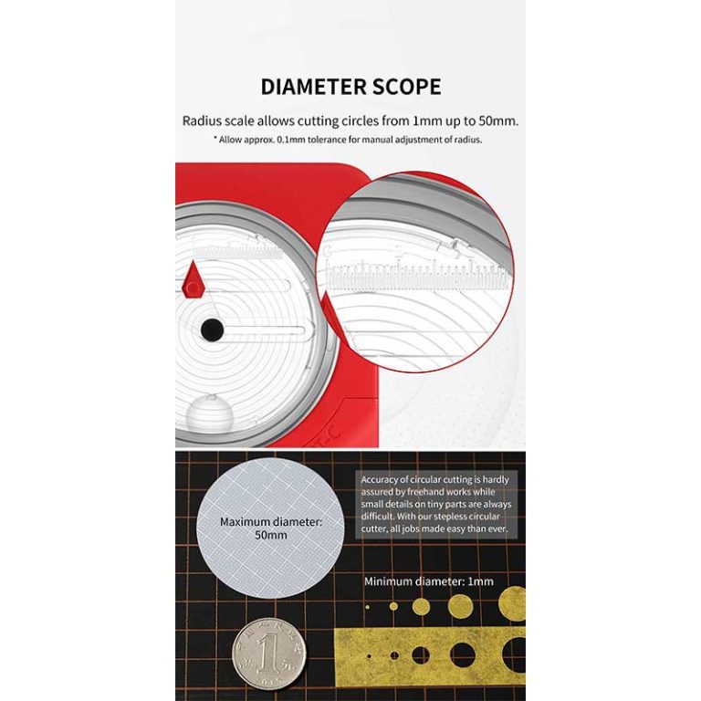 DSPIAE Integral Stepless Circular Cutter PT-C – Scale Model Shop