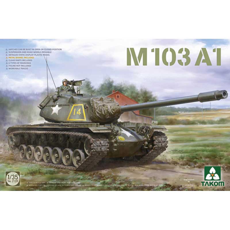 1/35 US M103A1 Heavy Tank c.1959 02139 Takom – Scale Model Shop