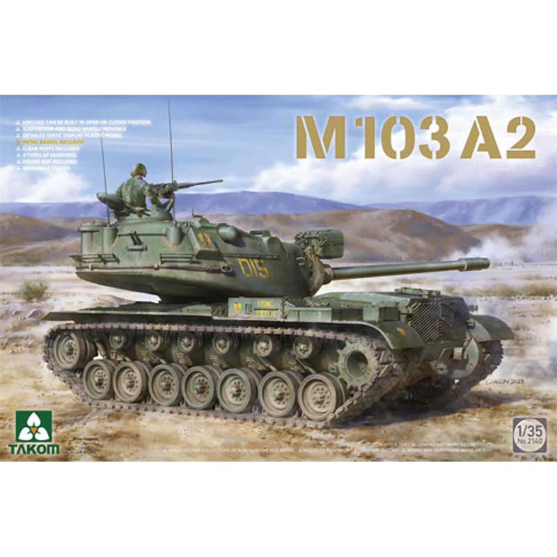 1/35 US M103A2 Heavy Tank c.1964 02140 Takom – Scale Model Shop