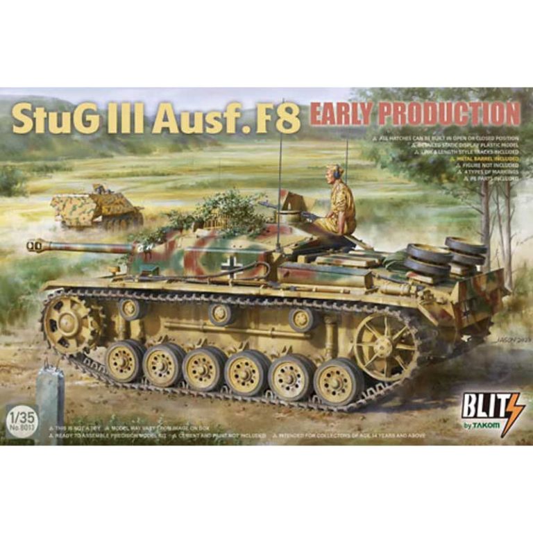 Takom 08013 1/35 German StuG III Ausf F/8 Early Production, c.1942