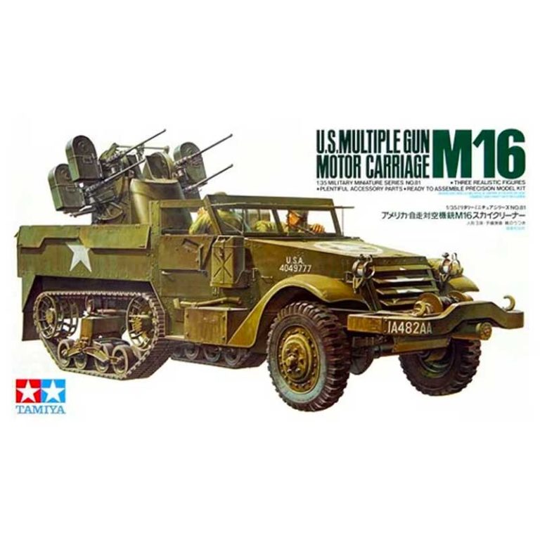 Tamiya U.S. Multiple Gun Motor Carriage M16 (1/35) 35081 – Scale Model Shop