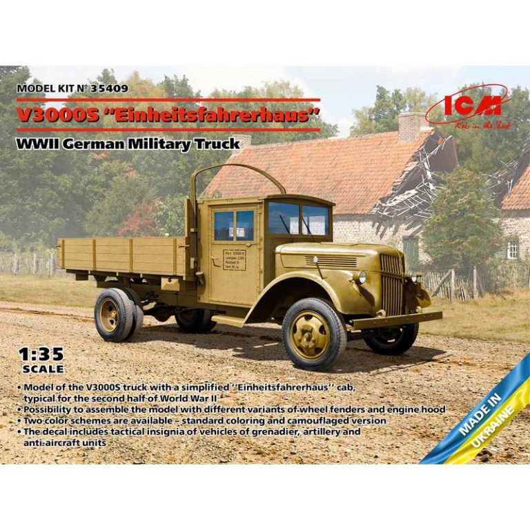1/35 V3000S ‘Einheitsfahrerhaus’ 35409 ICM – Scale Model Shop
