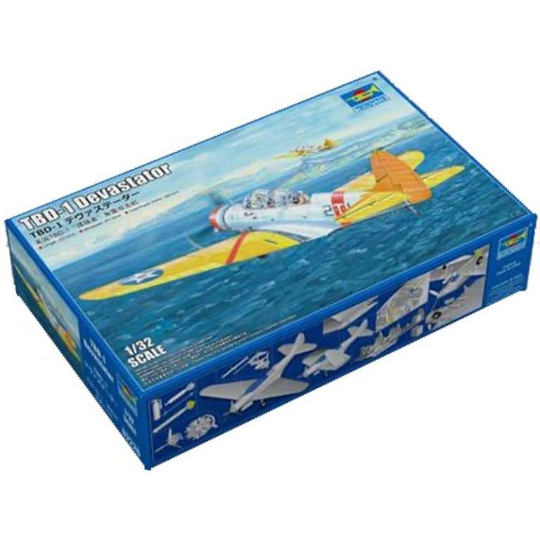 1/32 US TBD-1 Devastator Torpedo Bomber, c.1937-42 02226 Trumpeter ...