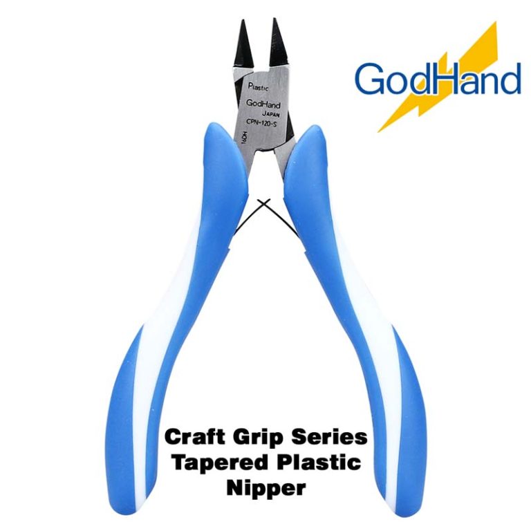 God Hand GH-CPN-120-S Craft Grip Series Tapered Plastic Nipper