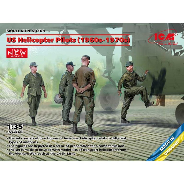 Our 1/35 US Helicopter Pilots (1960's - 70's) 53101 ICM - Scale Model Shop