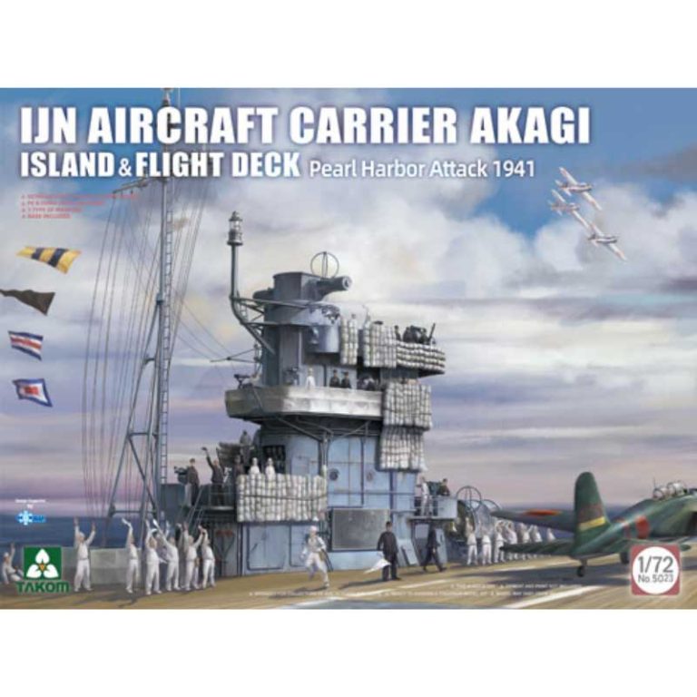 1/72 IJN Aircraft Carrier Akagi, Island & Flight Deck, Pearl Harbor Attack 1941 05023 Takom ...