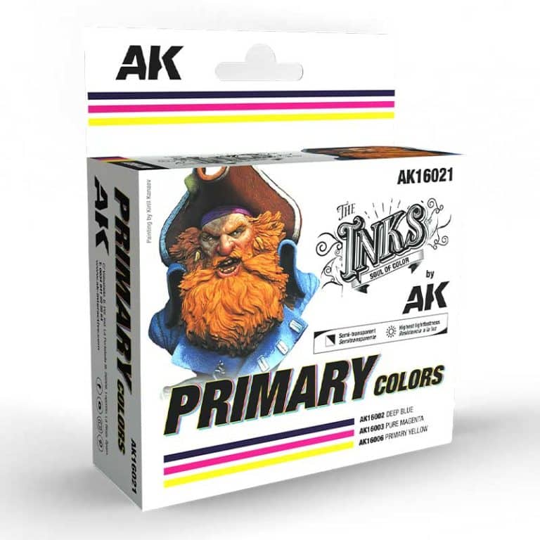 AK Interactive AK16021 Primary Colors Set - Set - The Inks