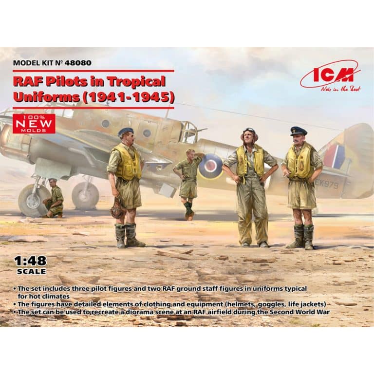 ICM 48080 1/48 RAF Pilots in Tropical Uniforms (1941-1945)