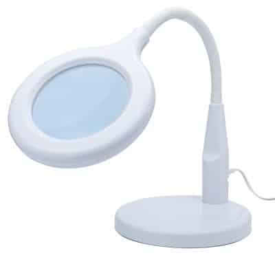 Lightcraft LC8080USB Compact Led Desk Magnifier Lamp