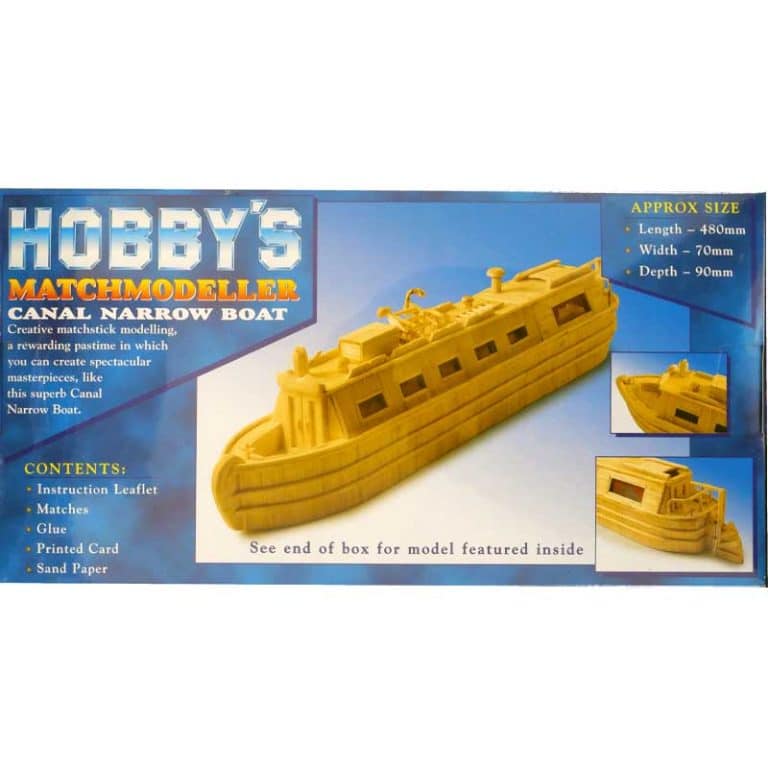 Canal Narrow Boat Matchstick Kit – Scale Model Shop