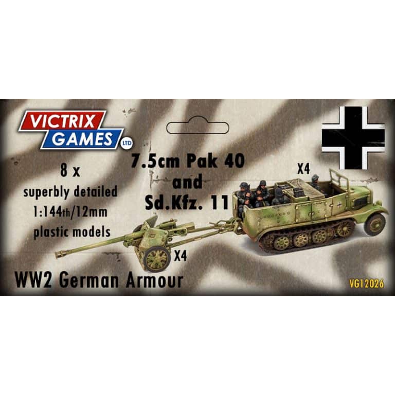 12mm Pak 40 + Sd.Kfz.11 VG12026 Victrix