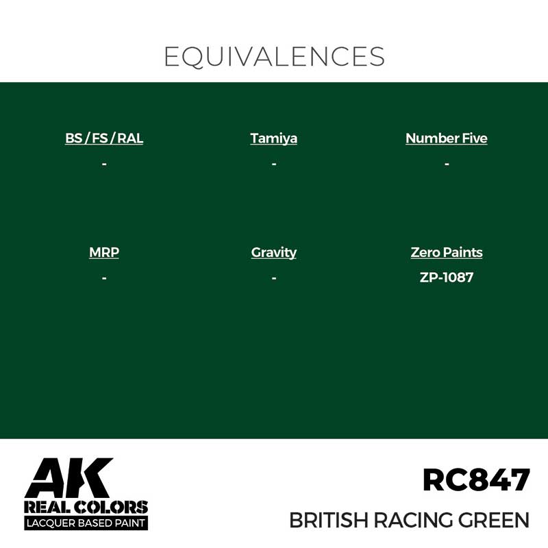 AK Interactive RC847 17ml British Racing Green Real Color