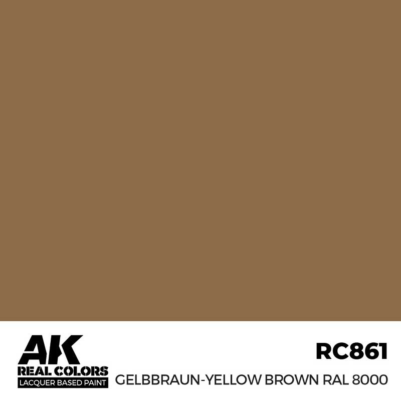 AK Interactive RC861 17ml Gelbbraun-Yellow Brown RAL 8000 Real Color
