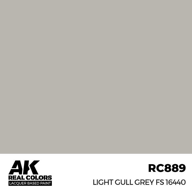 AK Interactive RC889 17ml Light Gull Grey FS 16440 Real Color