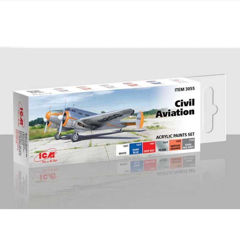 ICM Civil Aviation Paint Set 3055 | 6 Acrylic Colours