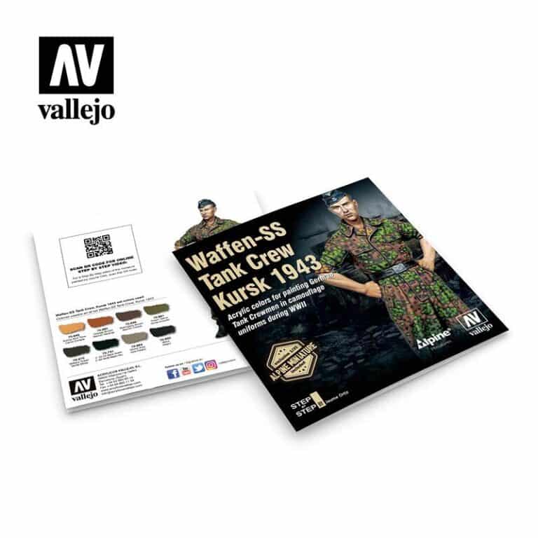 Vallejo 70.249 Waffen-SS Tank Crew, Kursk 1943 Model Color Paint Set