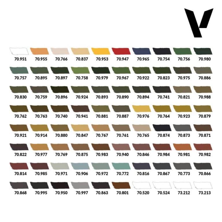 Vallejo 70.253 Military Model Color Model Color Paint Set