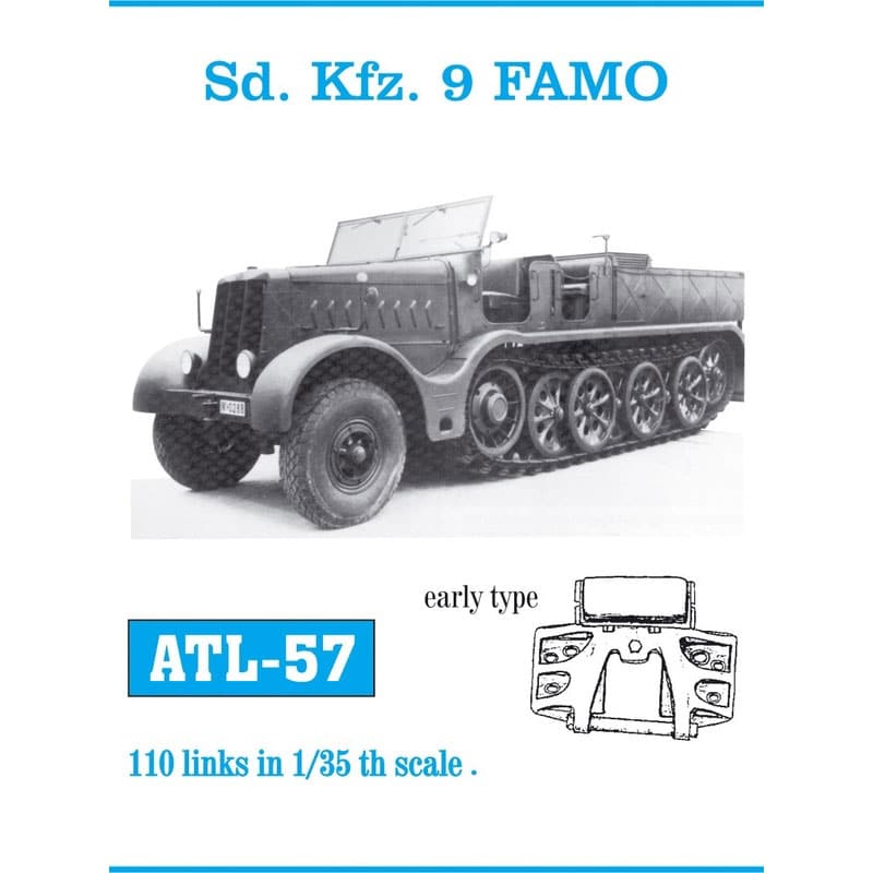Sd. Kfz. 9 FAMO Tracks ATL-057 (1/35) Friulmodel